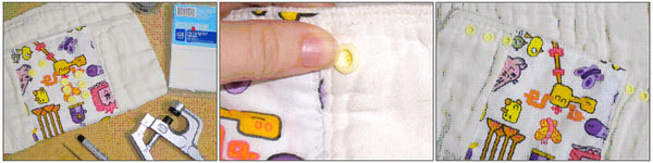 Adding Snap Fasteners to Prefold Diapers (Tutorial) - KAMsnaps®