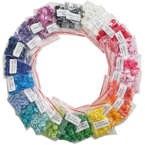 Easy to Install Snap Fasteners - KAM Snaps Size 20 Sets Regular Prong ...