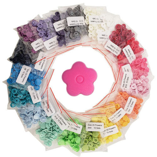 KAM Snap Fasteners in Fun Shapes - Flowers, Hearts, Stars, Butterflies ...