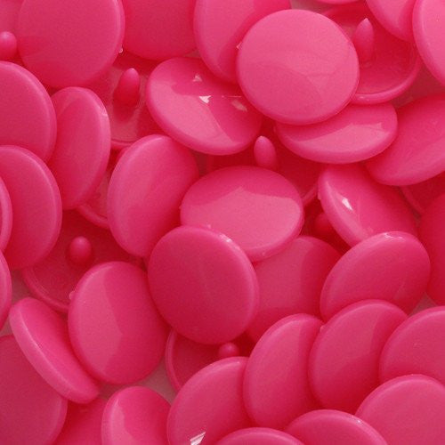 KAM Plastic Snaps Size 20 Extra Long Prong Complete Sets B47 Neon Pink ...