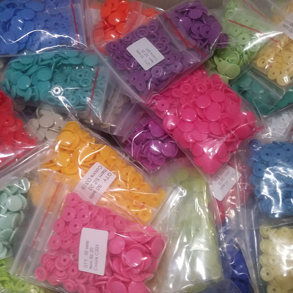 Size 20 EXTRA LONG Plastic Snaps - KAMsnaps®